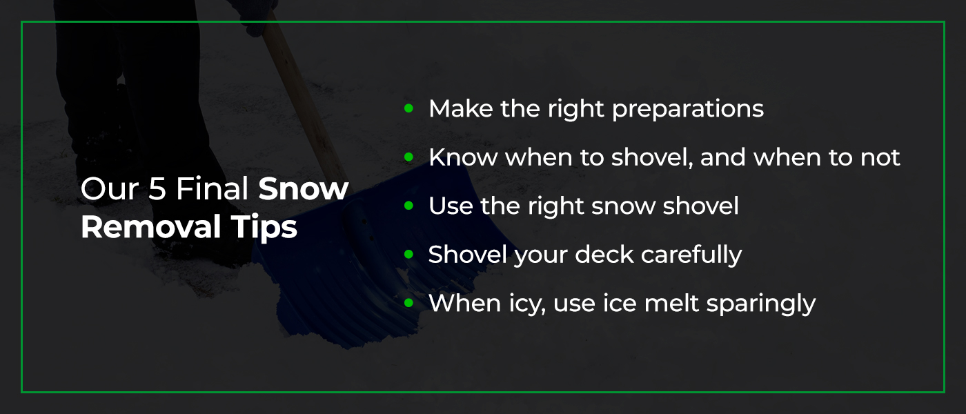 How to Safely Remove Snow From Your Deck - Newtechwood