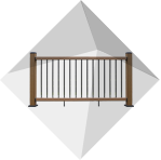 Composite Universal Post For Hybrid Railing 36" in Post Kit Material ...